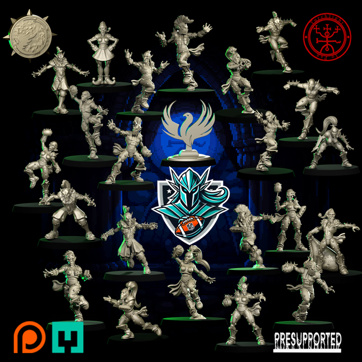 3D Printable TORCHLIGHT "THE PRO TEAM" FULL TEAM by Torchlight Models